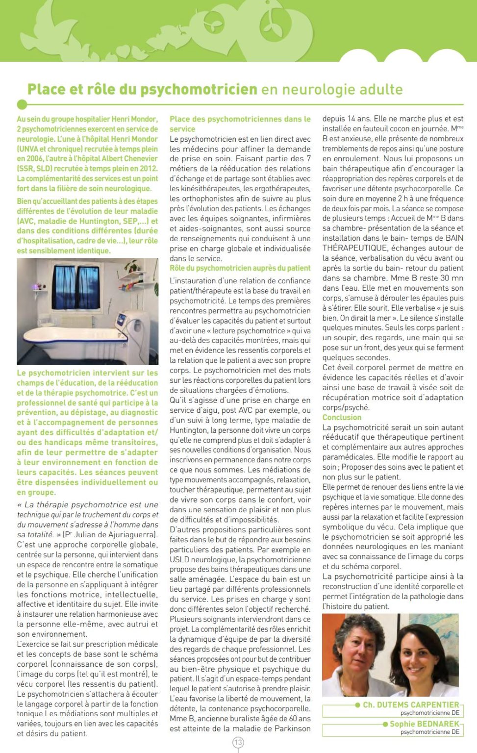 Psychomotricité en neurologie - Cabinet Psychomotricité Sophie Bednarek ...